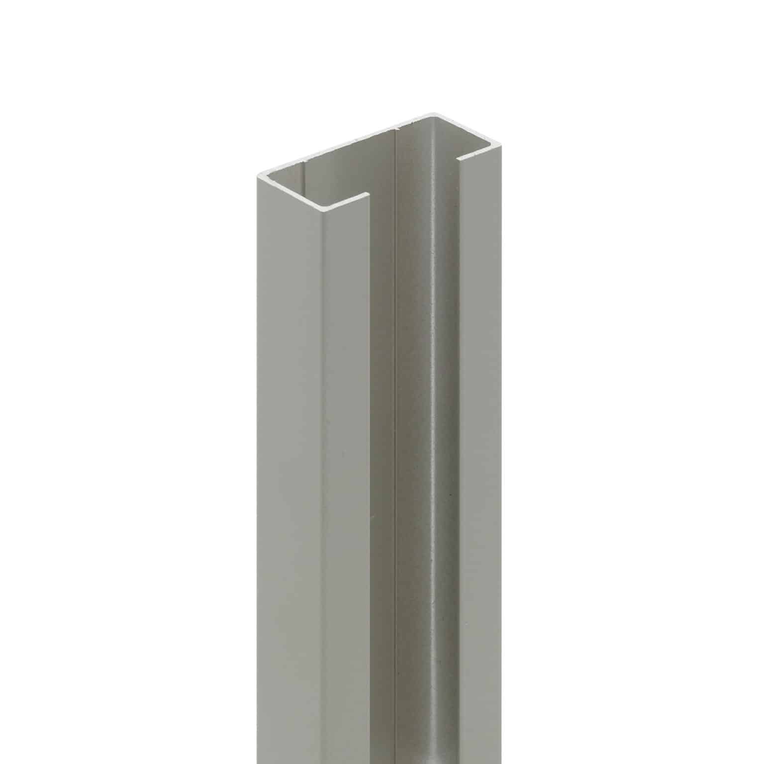Aluminium hoekprofiel voor gleufpaal - Tuinafsluiter.be